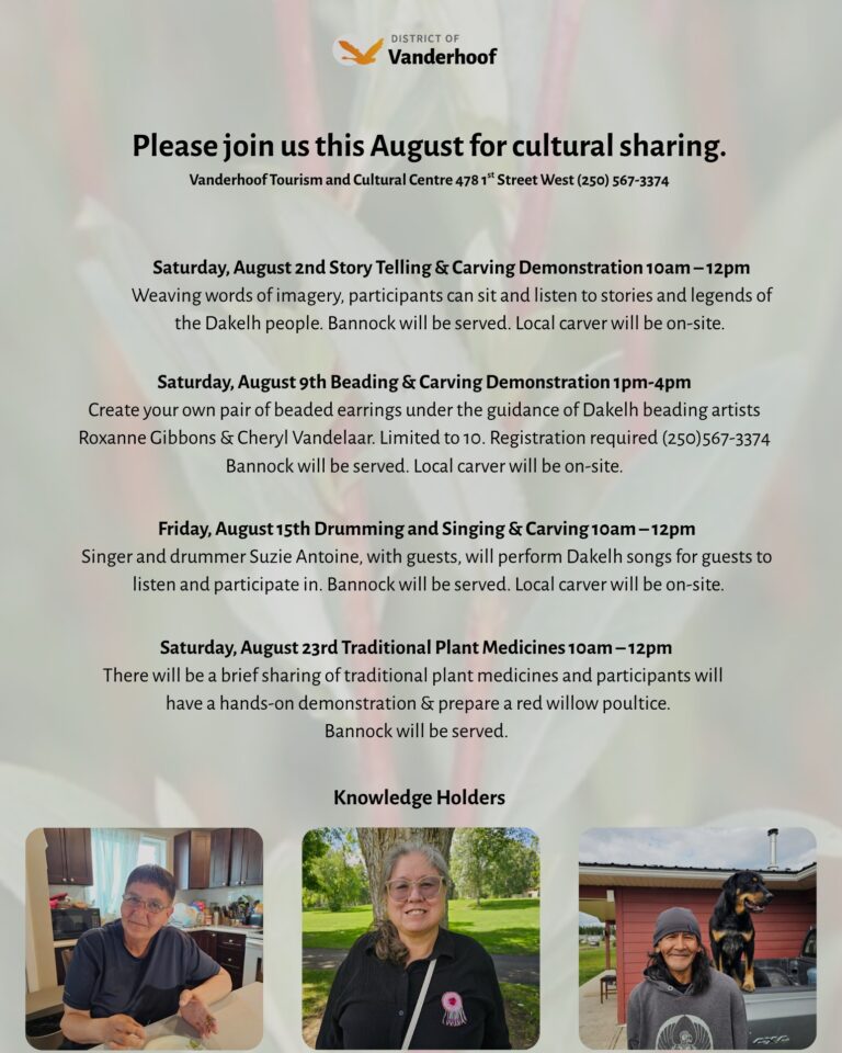 Events for May 2026 : Vanderhoof